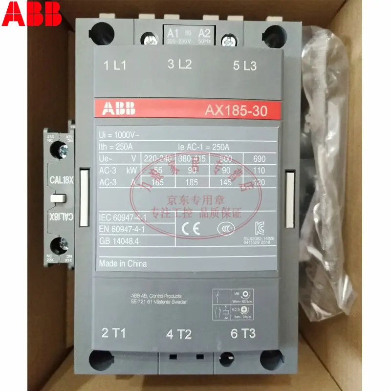 原装ABB交流接触器AX185-30-11 185A 220V 一开一闭 京东价(可开普票)价格,图片,参数-建材开关插座断路器-北京房天下家居装修网